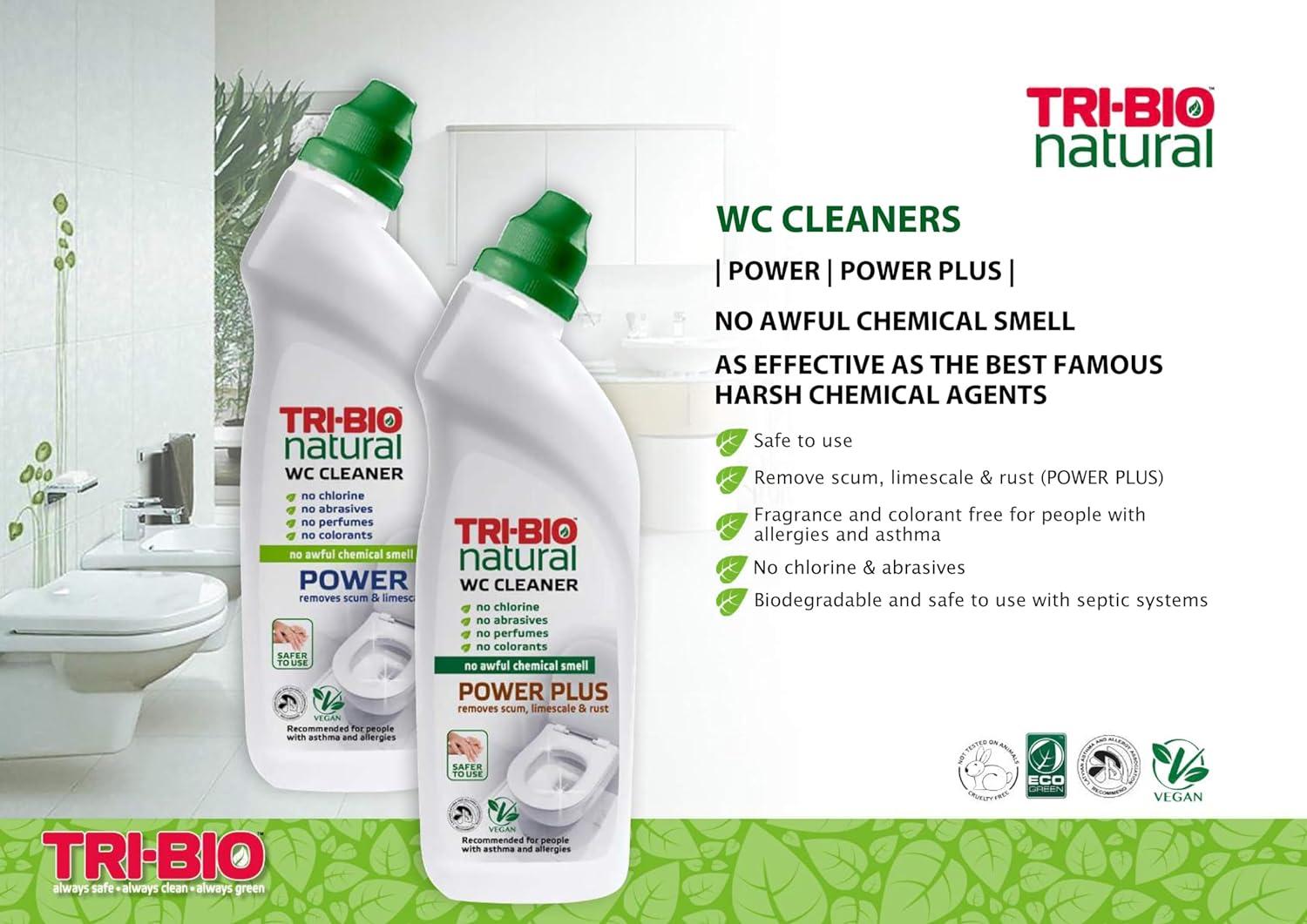 Case of 6 x Tri-Bio Eco Natural WC Toilet Bowl Power Cleaner 710ml ...