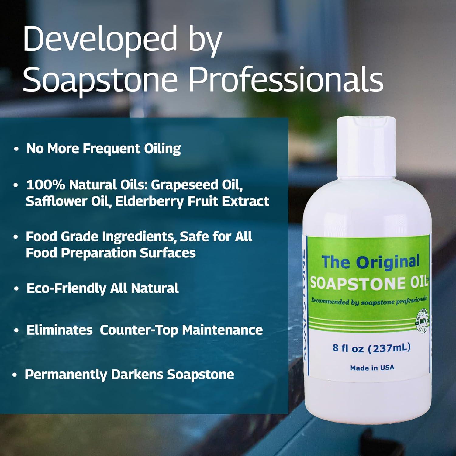 Original Soapstone Oil - Food Safe Natural Oils for Kitchen Countertops ...