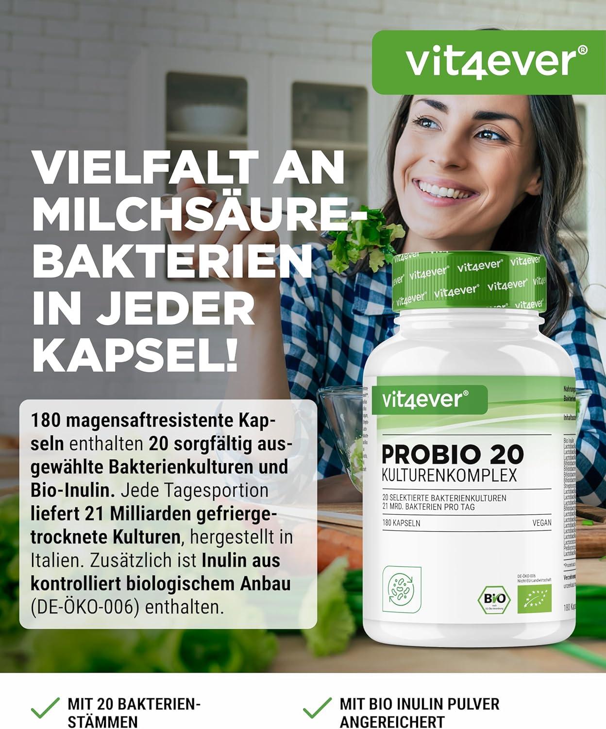 Shop Probio 20 - 180 Vegan Gastrointestinal Capsules with 21 Billion ...