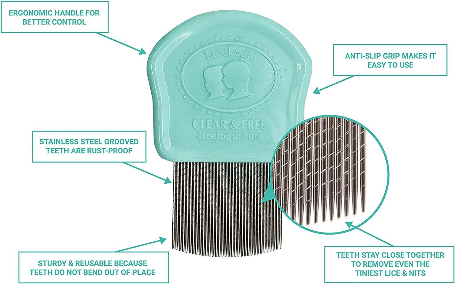 LiceLogic Natural LICEZYME Treatment Kit - 1 Day Head Lice & Nit ...