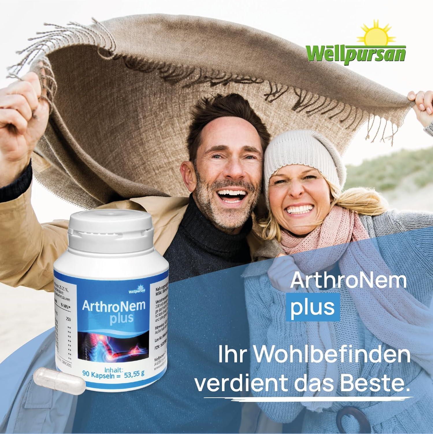 Wellpursan Arthronem Plus - 180 Articular Capsules for Osteoarthritis ...