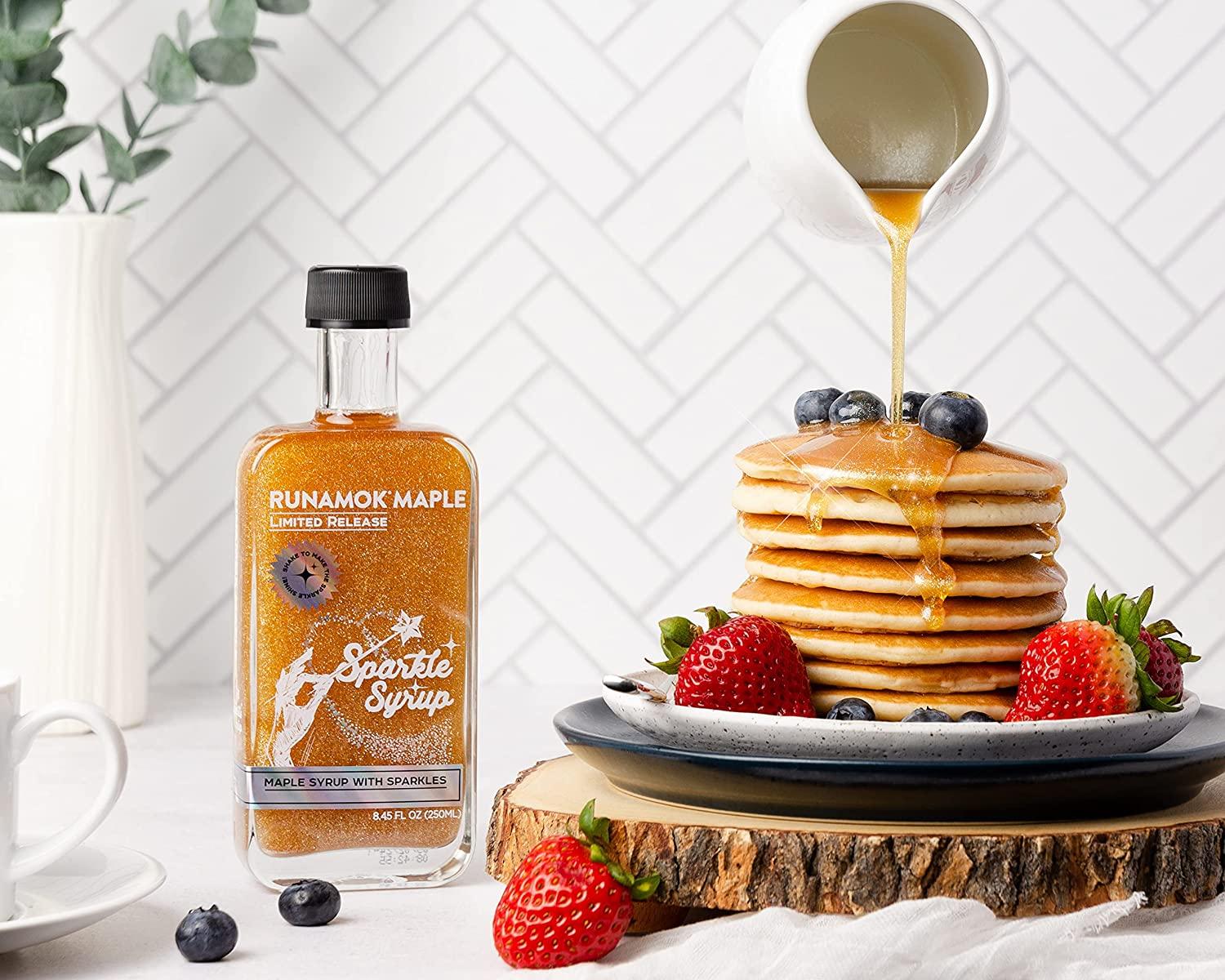 Runamok Sparkle Syrup - Authentic Vermont Maple Syrup with Sparkles ...
