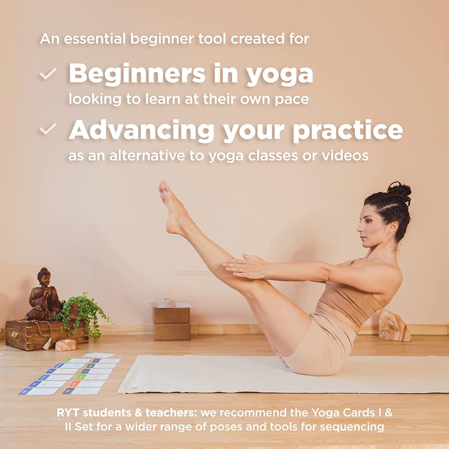 Beginner Yoga Cards Deck: Visual Study & Practice Guide with Essential ...