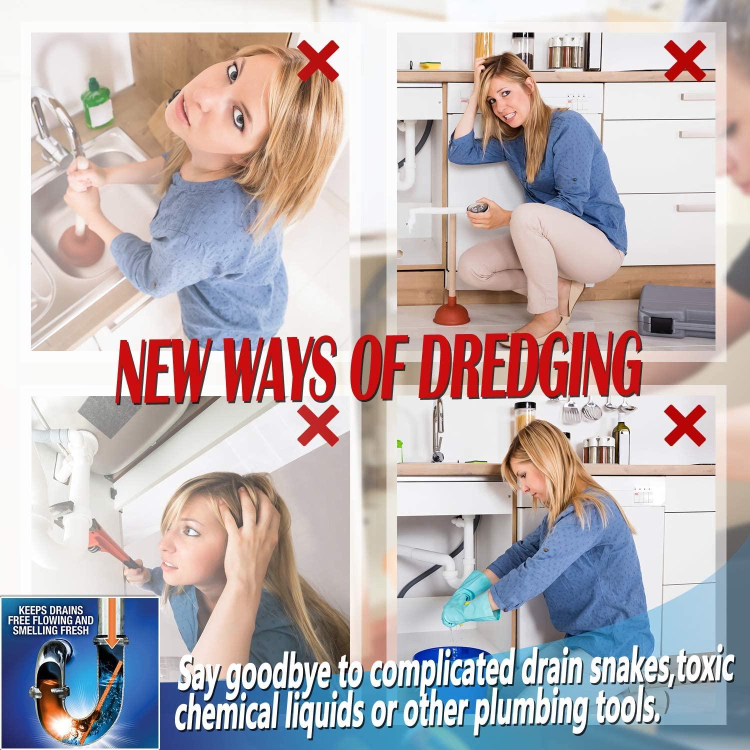 Drain Sticks 48 Pack - Cleaner & Deodorizer Stix for Kitchen & Bathroom ...