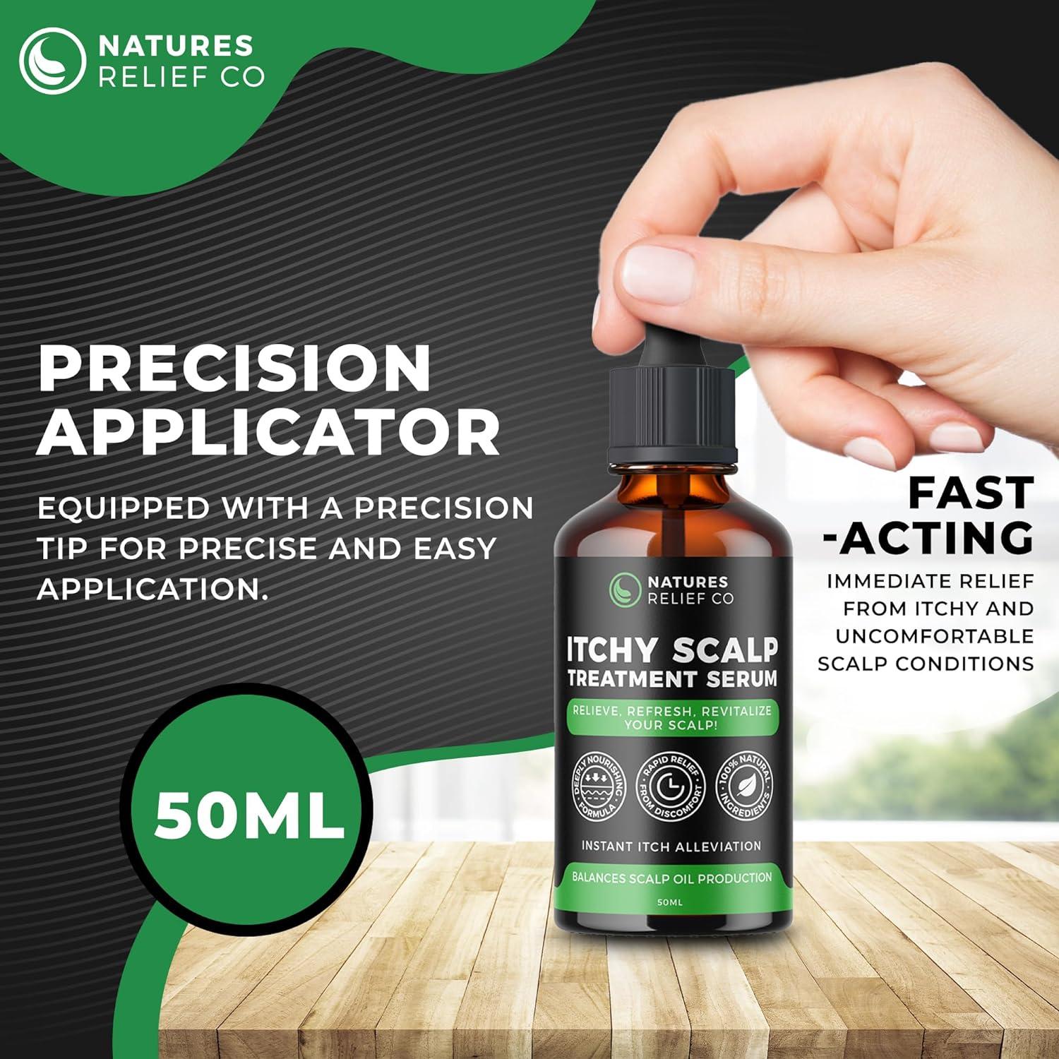 Natures Relief Co Itchy Scalp Treatment Serum - Instant Itch ...