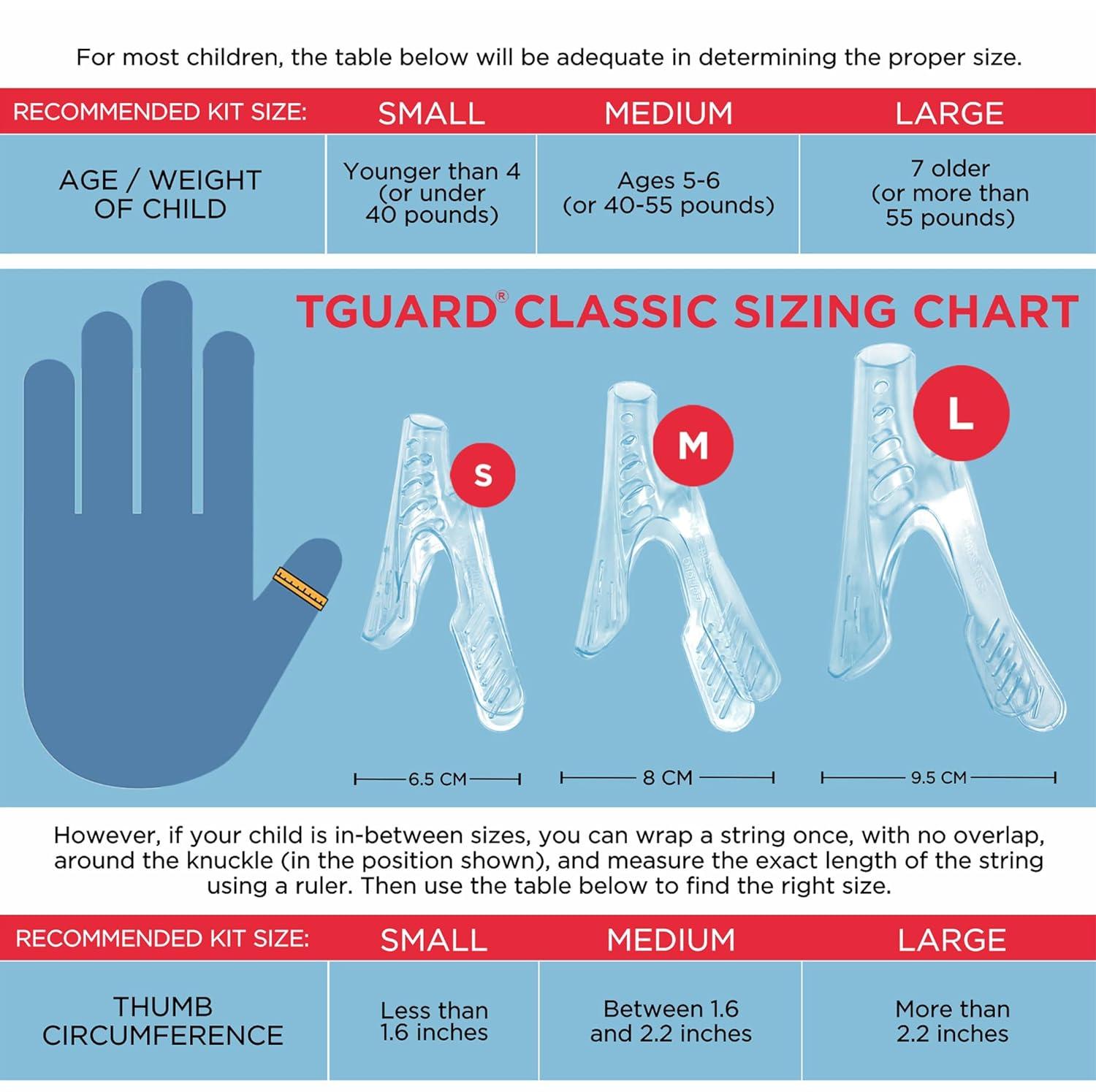 TGuard AeroThumb Thumb Guard for Kids Under 40 lbs - Stop Thumb Sucking ...