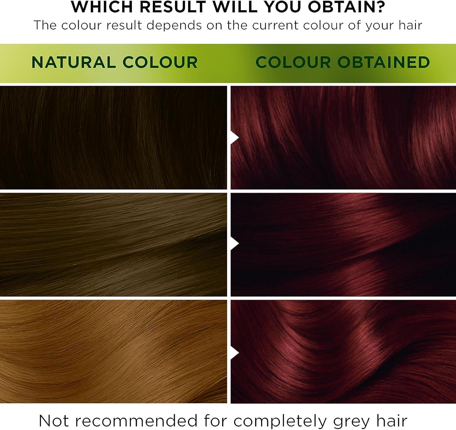 Garnier Nutrisse 2.6 Dark Cherry Red Hair Dye - Permanent 1 Kit | Buy ...