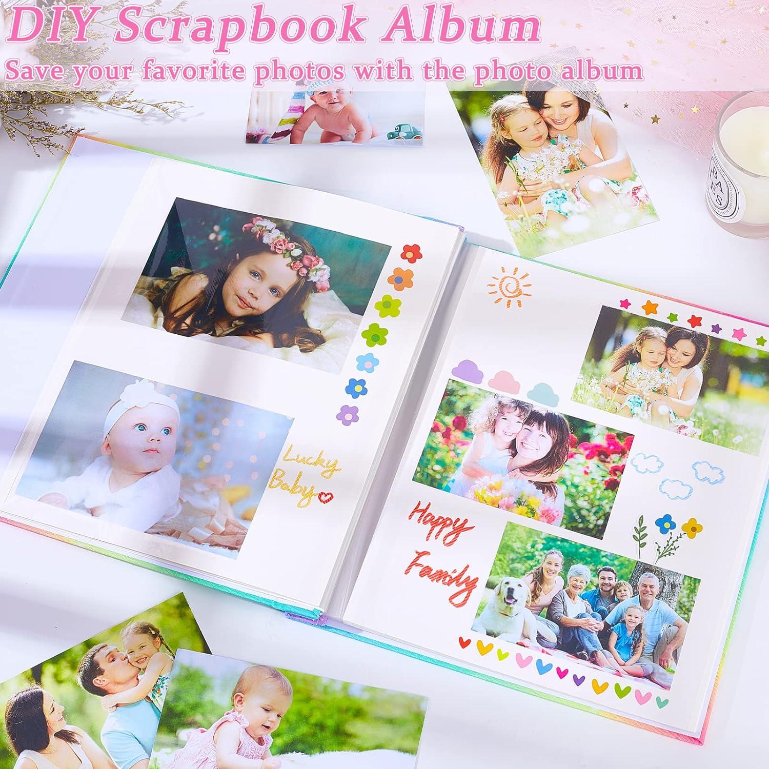 Buy Mhjy Photo Album for Kids - 40 Pages Holds 200 Photos Customizable ...