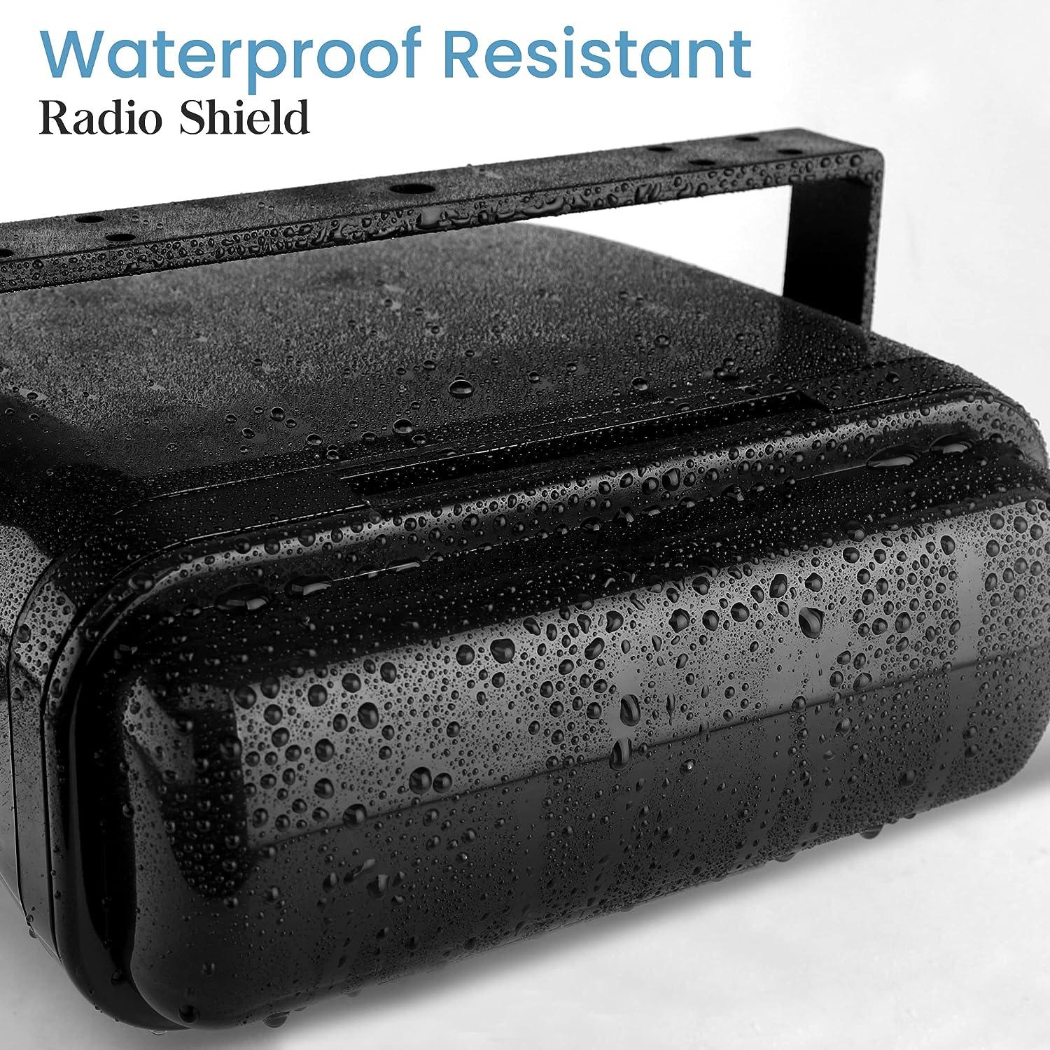 Pyle PLMRCB3 Black Universal Marine Stereo Cover - Water Resistant Boat ...