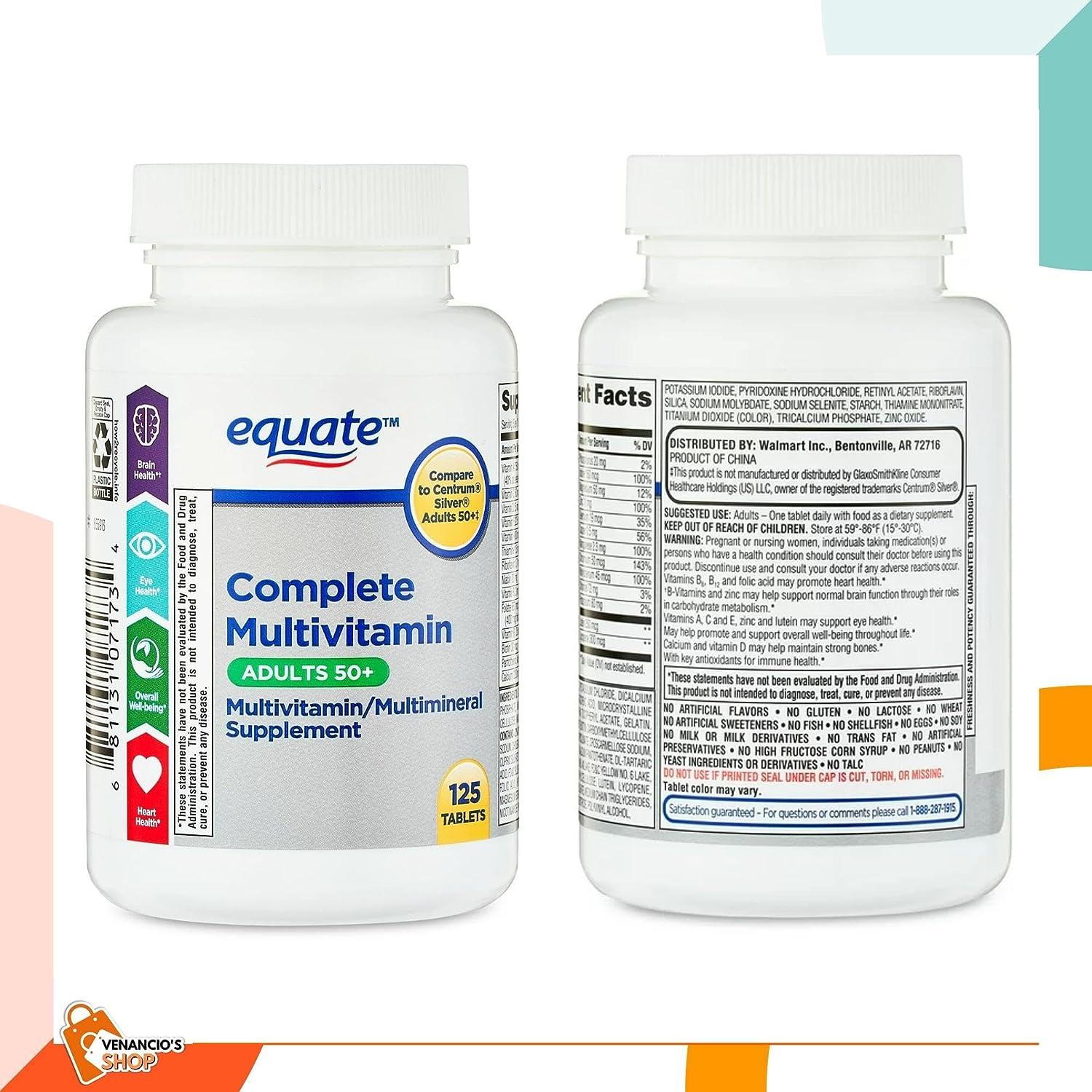 Equate Adult 50+ One Daily Complete Multivitamin with Venancio sFridge ...