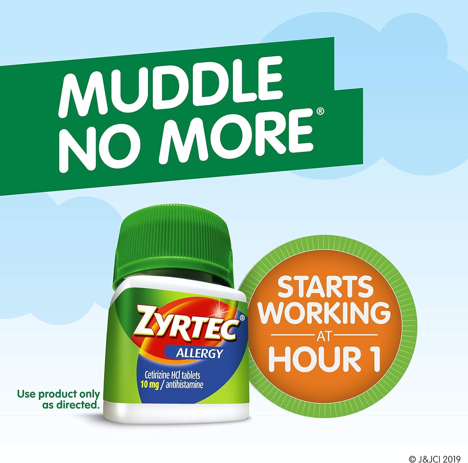 Zyrtec 24 Hour Allergy Relief Tablets 10 mg - 45 ct | Cetirizine HCl ...