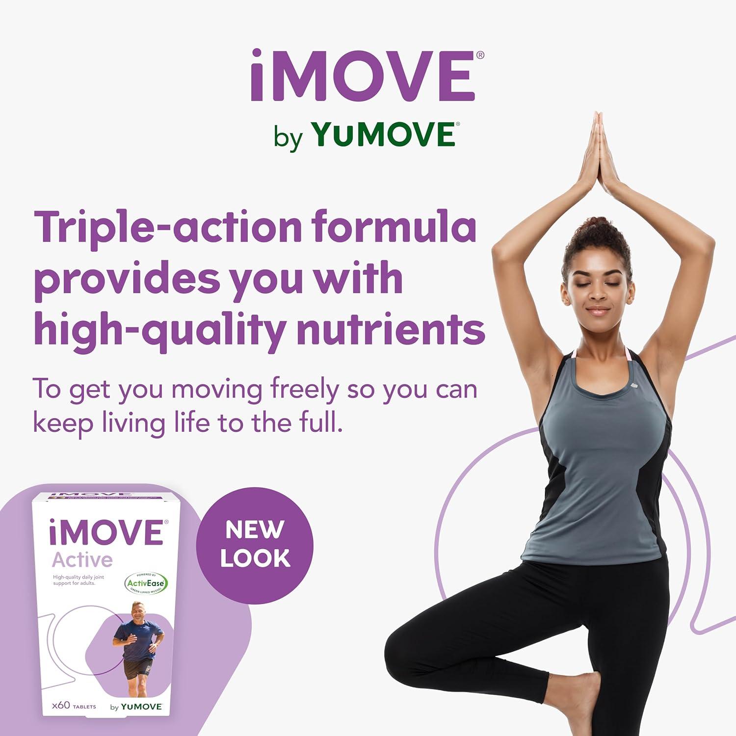 iMOVE Active | Natural Joint Supplement with Glucosamine, Green Lipped ...