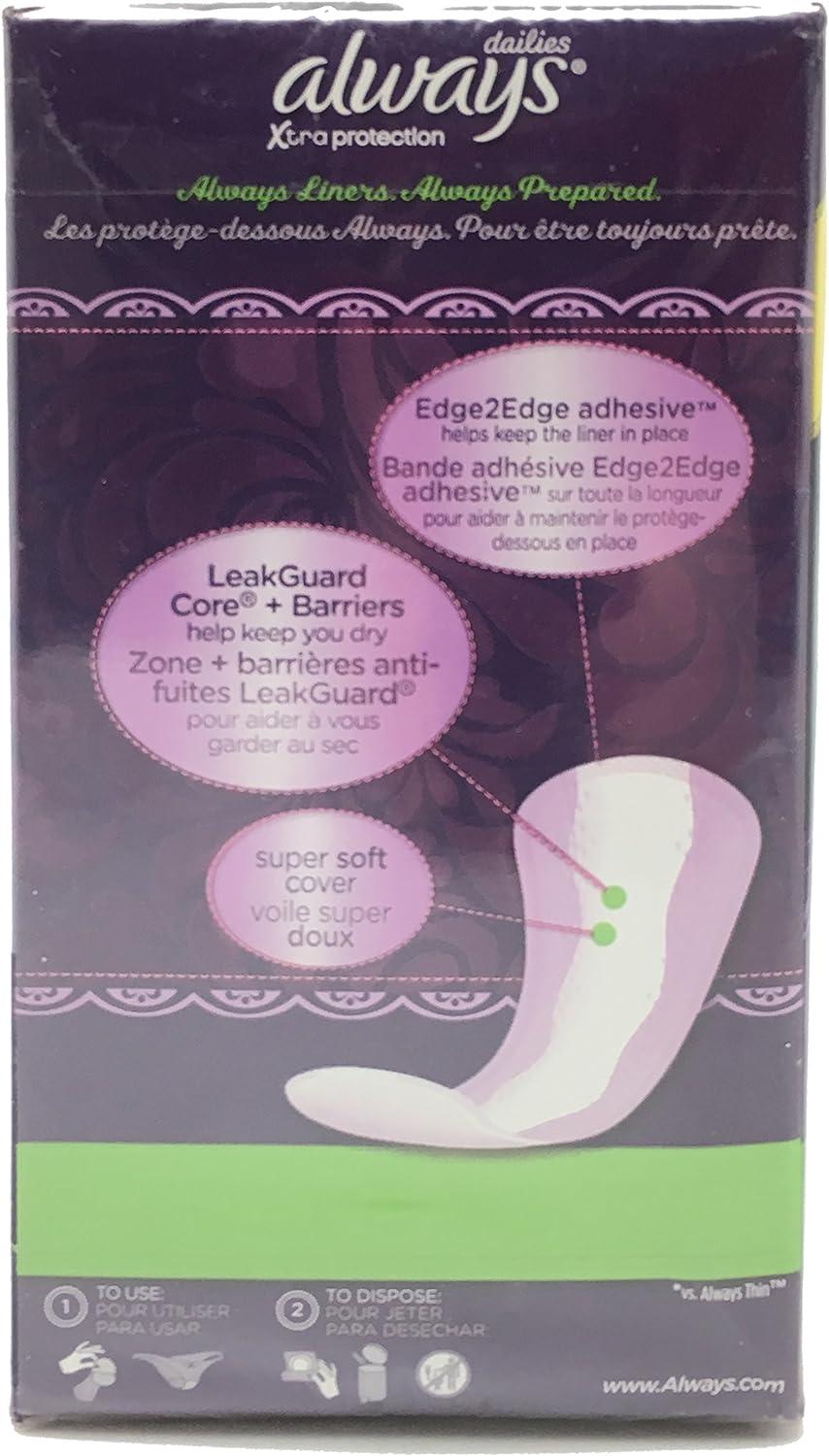 Always Liners 80 Ct Long - Comfortable & Absorbent | [Your Brand Name ...