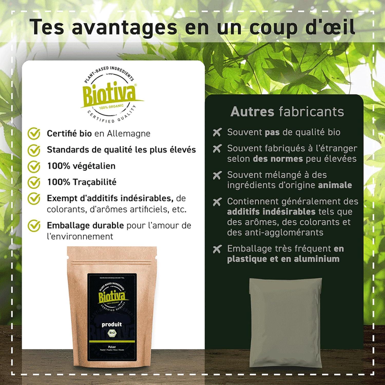 Organic Inule Powder 500g - Agave Powder with a Fiber Content of 90% ...
