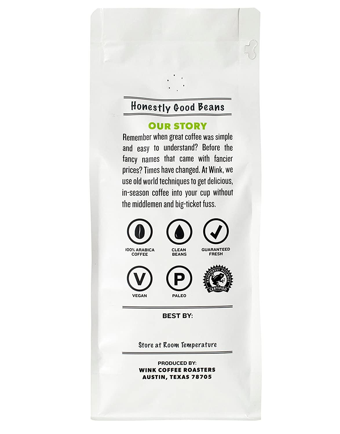 Wink Blonde Roast Whole Bean Coffee - Large 2.2 Pound Bag | 100% ...