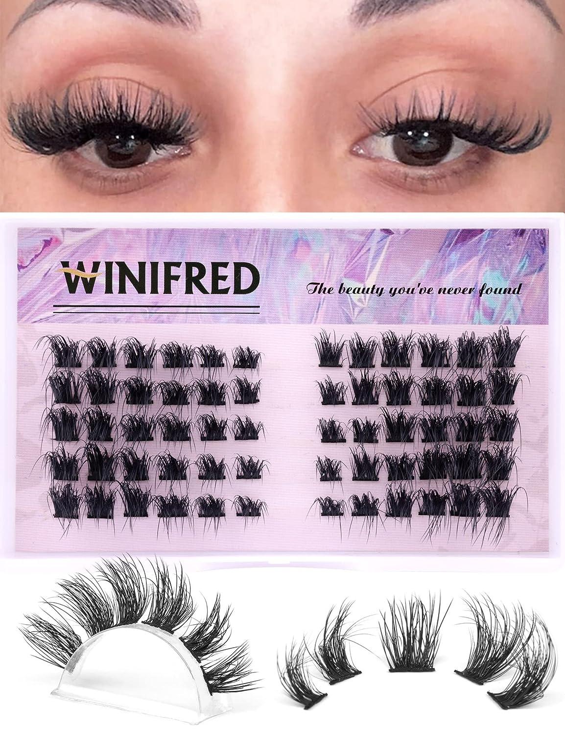 Individual Lashes Cluster Flat Lashes Mink Eyelashes Extension D Curly ...