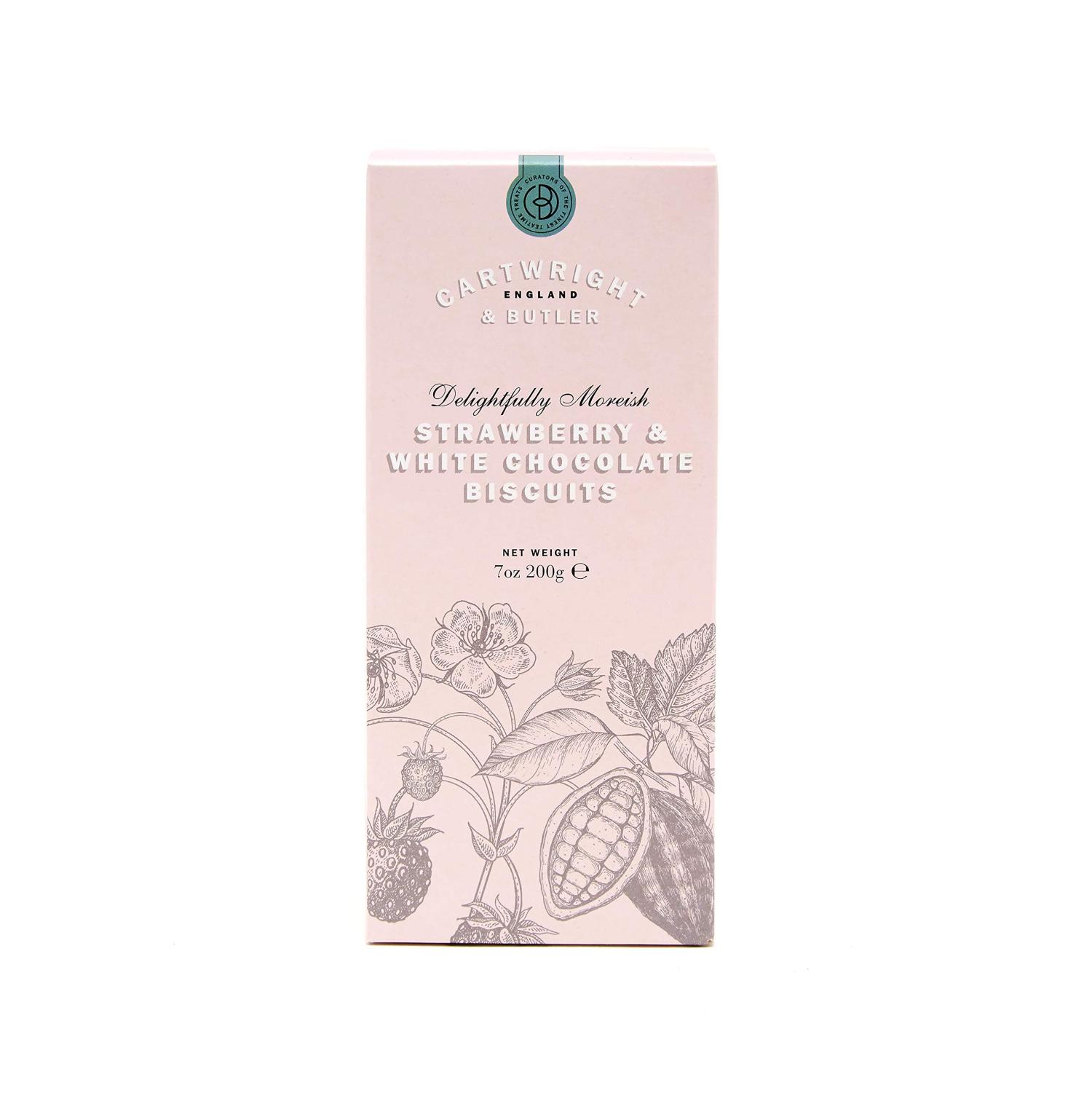 Cartwright & Butler | Strawberry & White Chocolate Biscuits In Carton ...