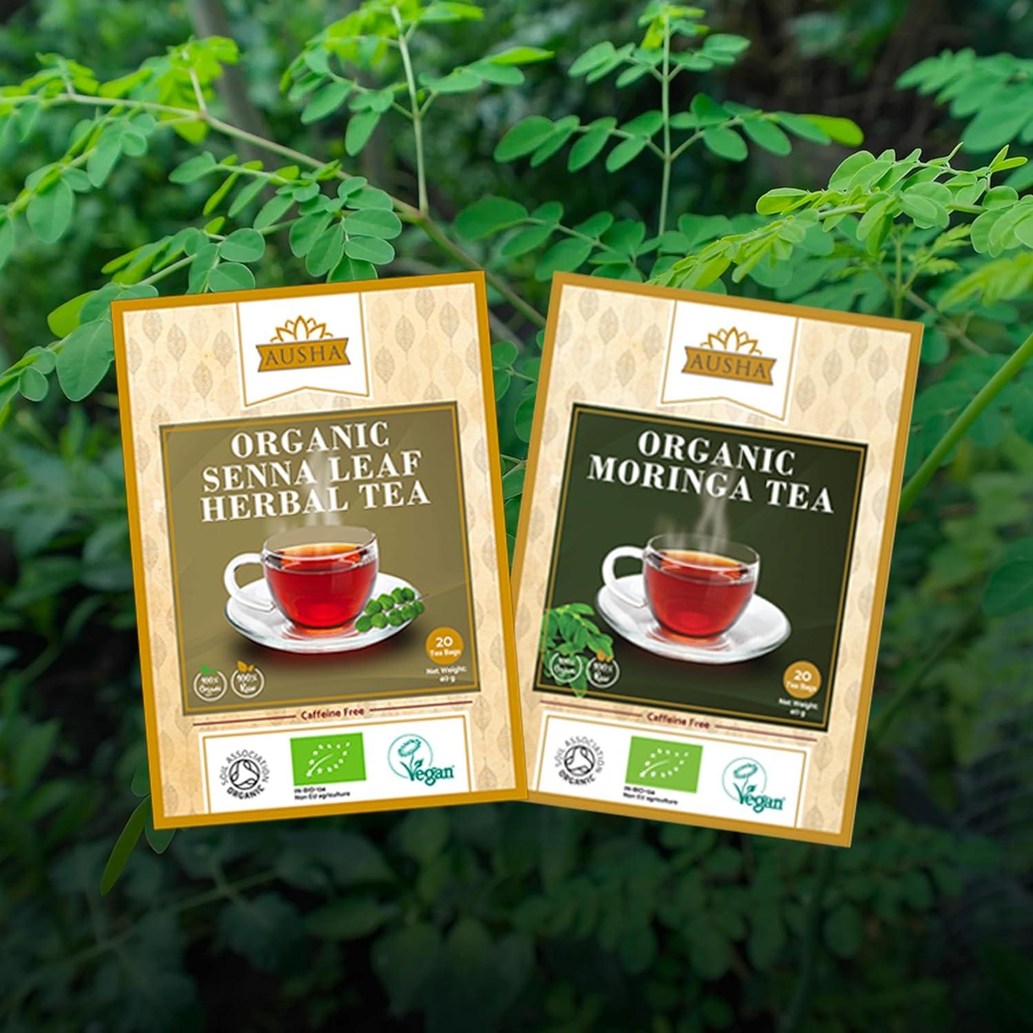 Ausha Senna Leaves Tea - 20 Tea Bags for Constipation Relief | Natural ...
