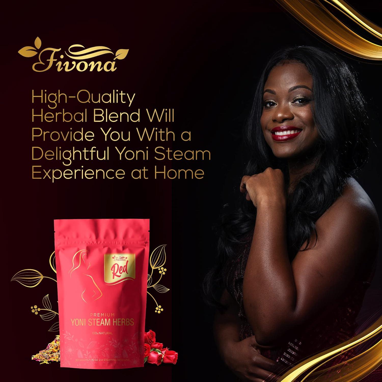 Fivona Red Premium Yoni Steaming Herbs - for Feminine Use and Rituals ...