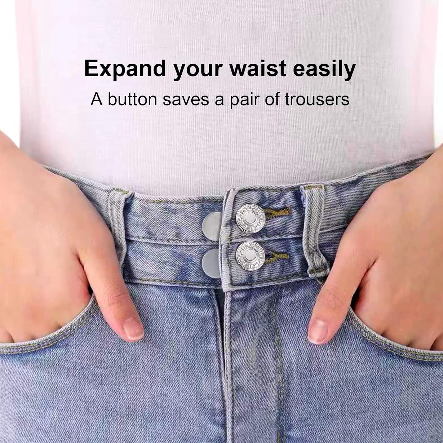 8PCS Button Extender Set for Trousers, Pants, Jeans, and Skirts ...