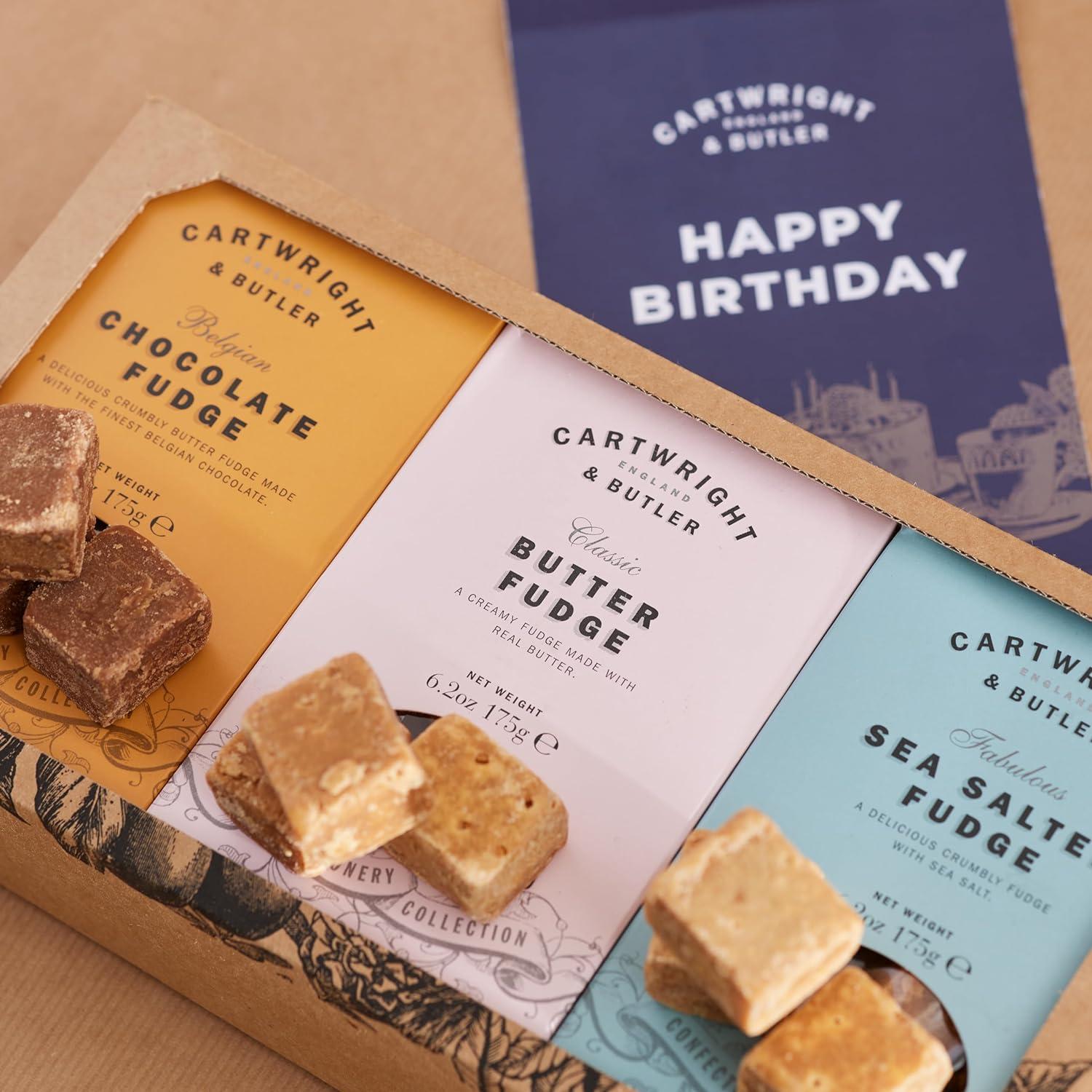 Cartwright & Butler | Happy Birthday Trio of Fudge | Buy Now with ...