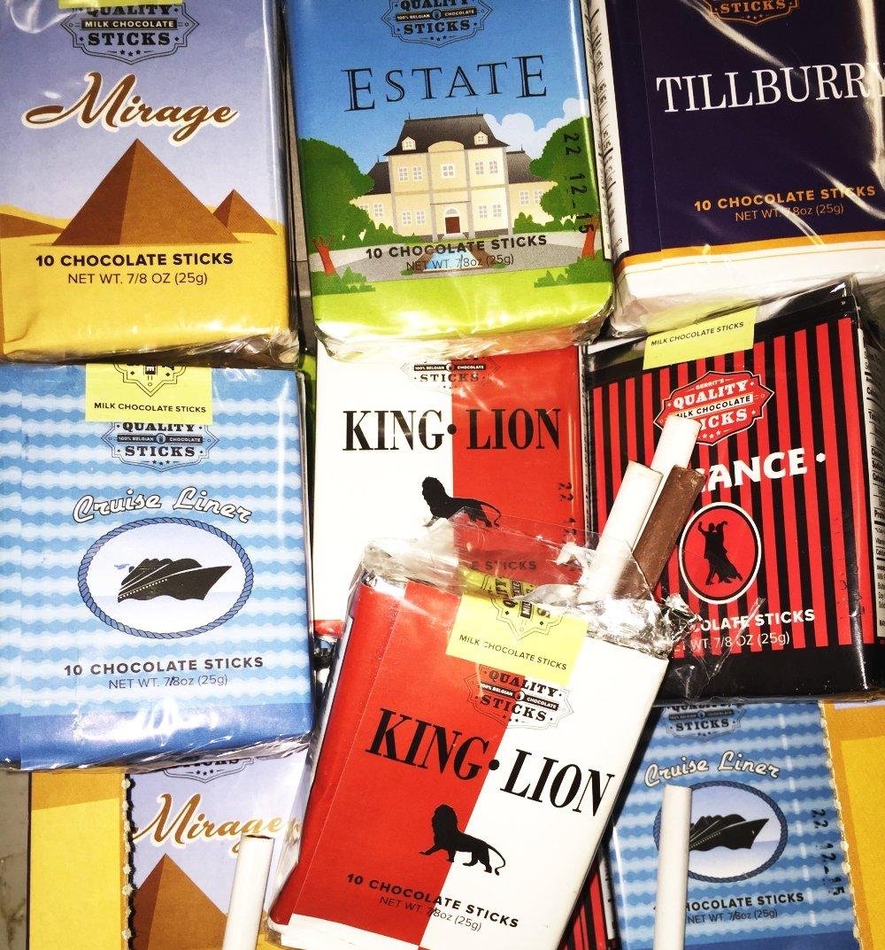 Chocolate Quality Sticks Candy 0.88 Ounce - Pack of 4 | Gourmet ...