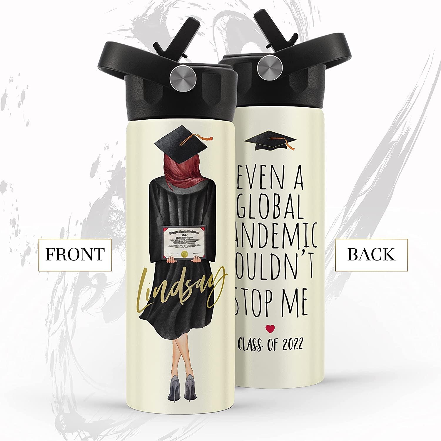 Graduation Gifts for Her Personalized Water Bottle for Women - 14 or 20 ...