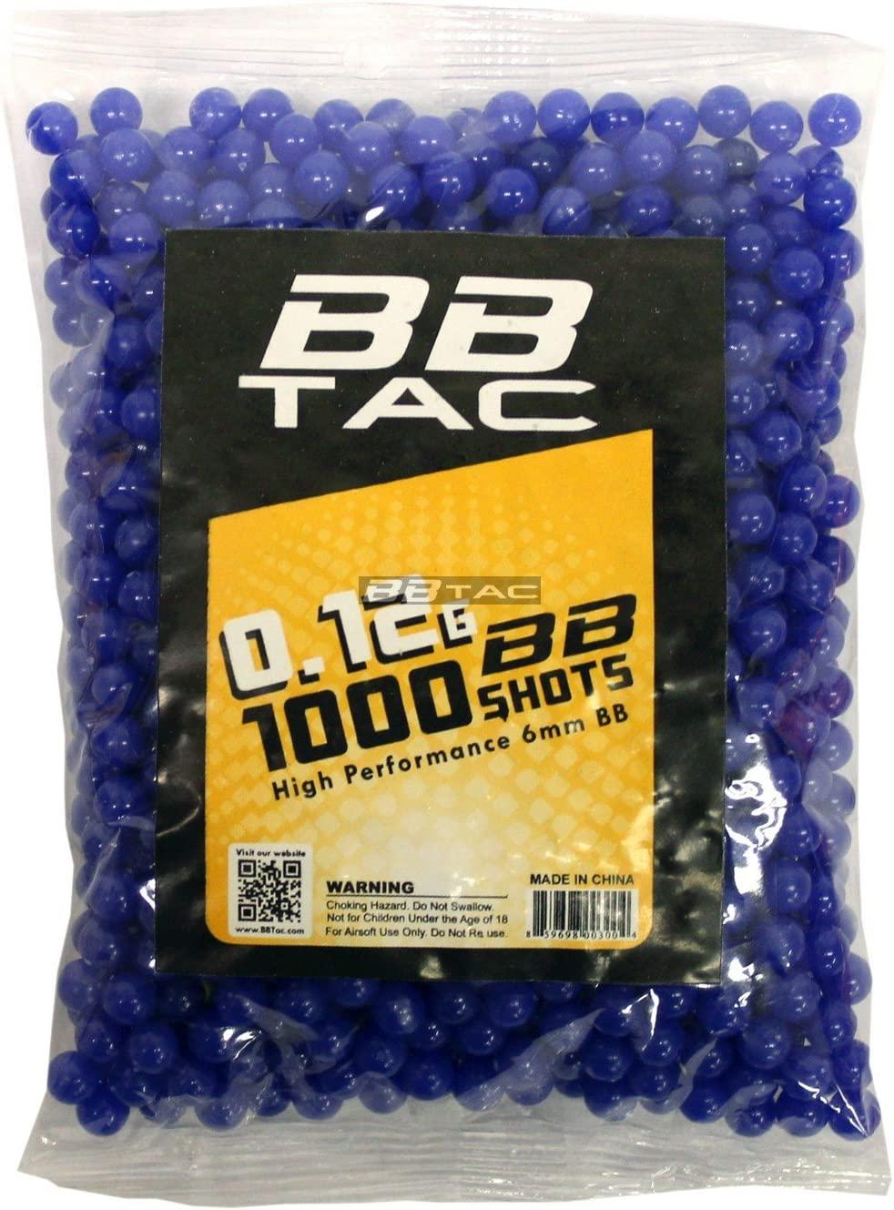 BBTac Airsoft BB 0.12g 6mm 3000 Rounds for Airsoft Guns - Pack of 1000 ...