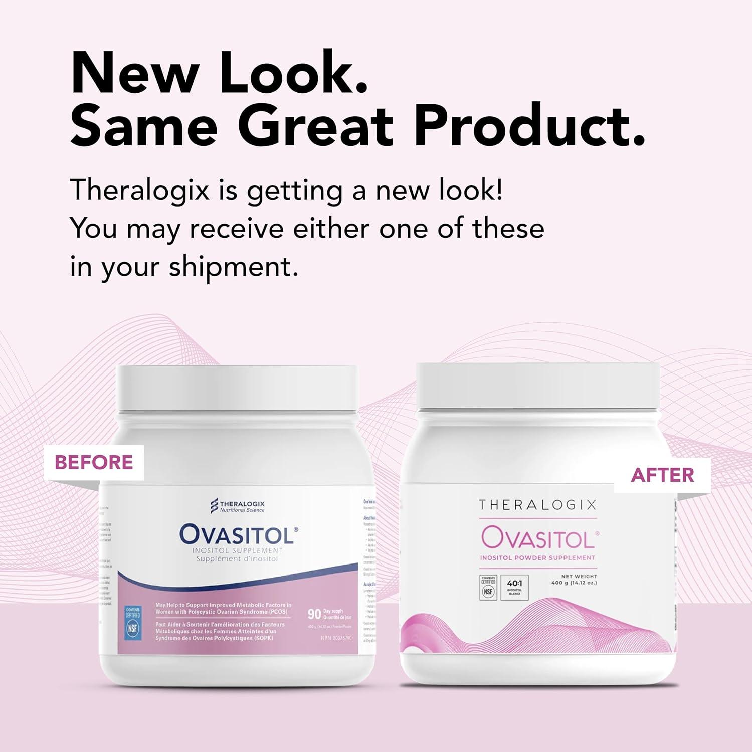 THERALOGIX Ovasitol Inositol Powder 90 Day Supply Optimal 40:1 Blend of ...