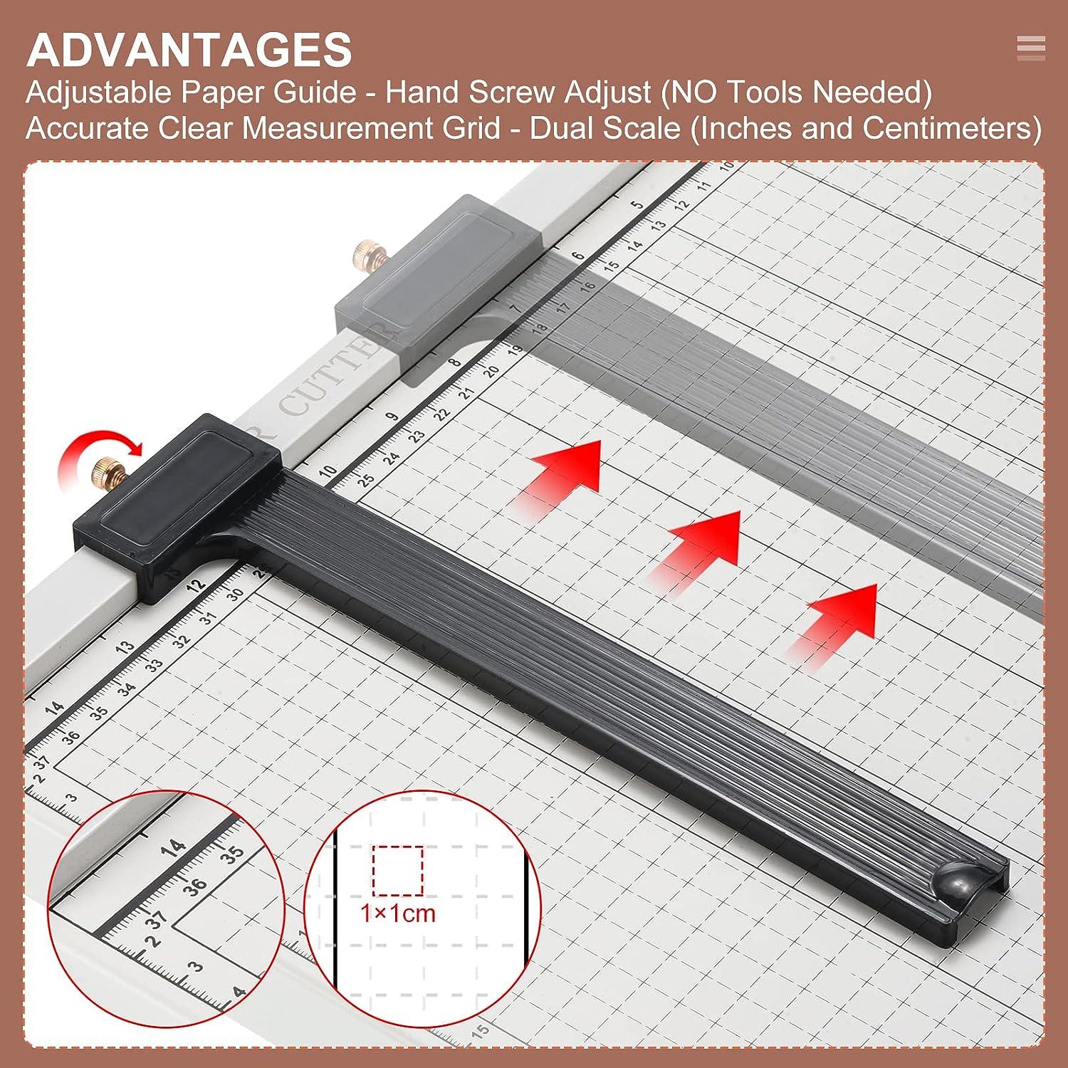 PATIKIL Paper Cutter B3 Stack Paper Trimmer for Cardstock 21" Cutting ...