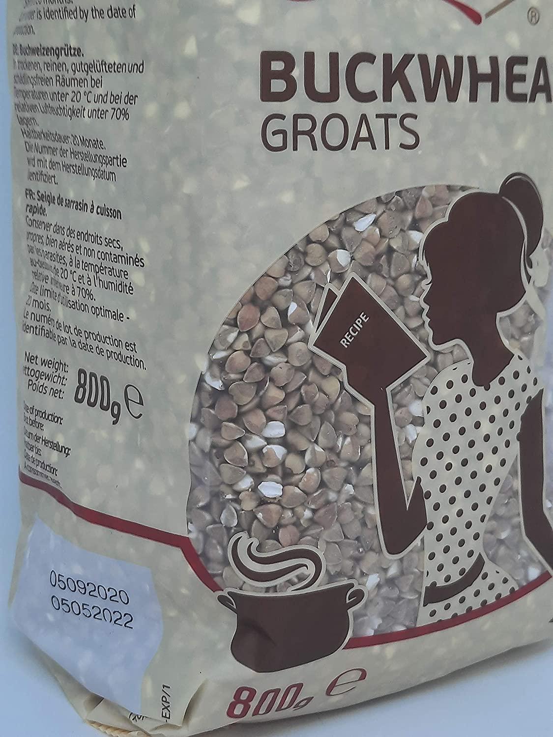 Skvira Roasted Buckwheat Kasha 800g - GMO Free, 1 Pack