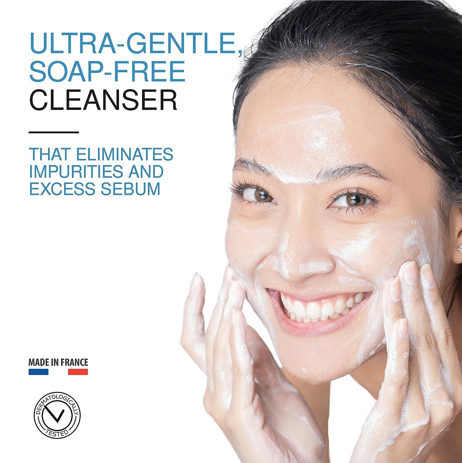 Uriage Hyseac Cleansing Gel 17 Fl Oz | Gentle Face & Body Wash for Oily ...