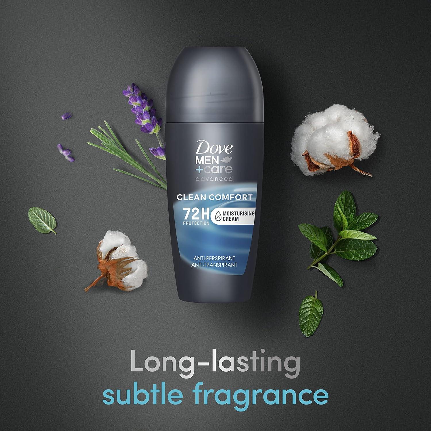 Dove Advanced Clean Comfort Antiperspirant Deodorant Roll On deodorant ...