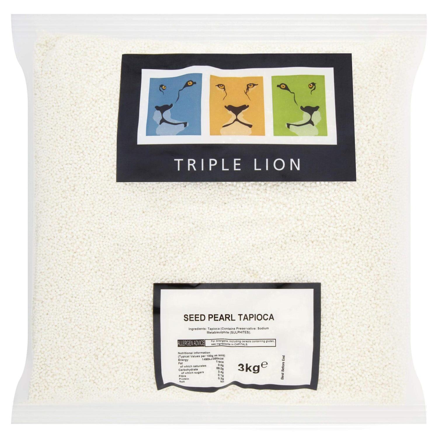 Triple Lion Seed Pearl Tapioca - 4x3kg | Buy Now with Express ...