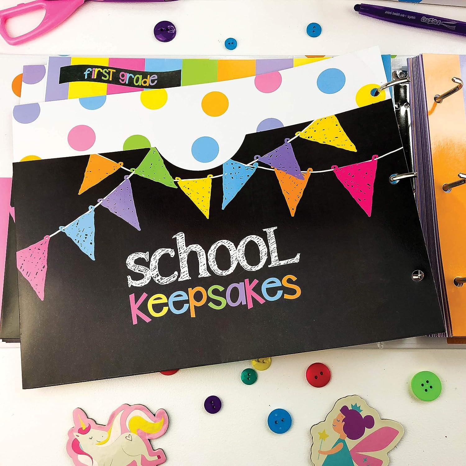 School Memory Scrapbook (3 Sets) Refill Extra Pockets and Photo Pages ...