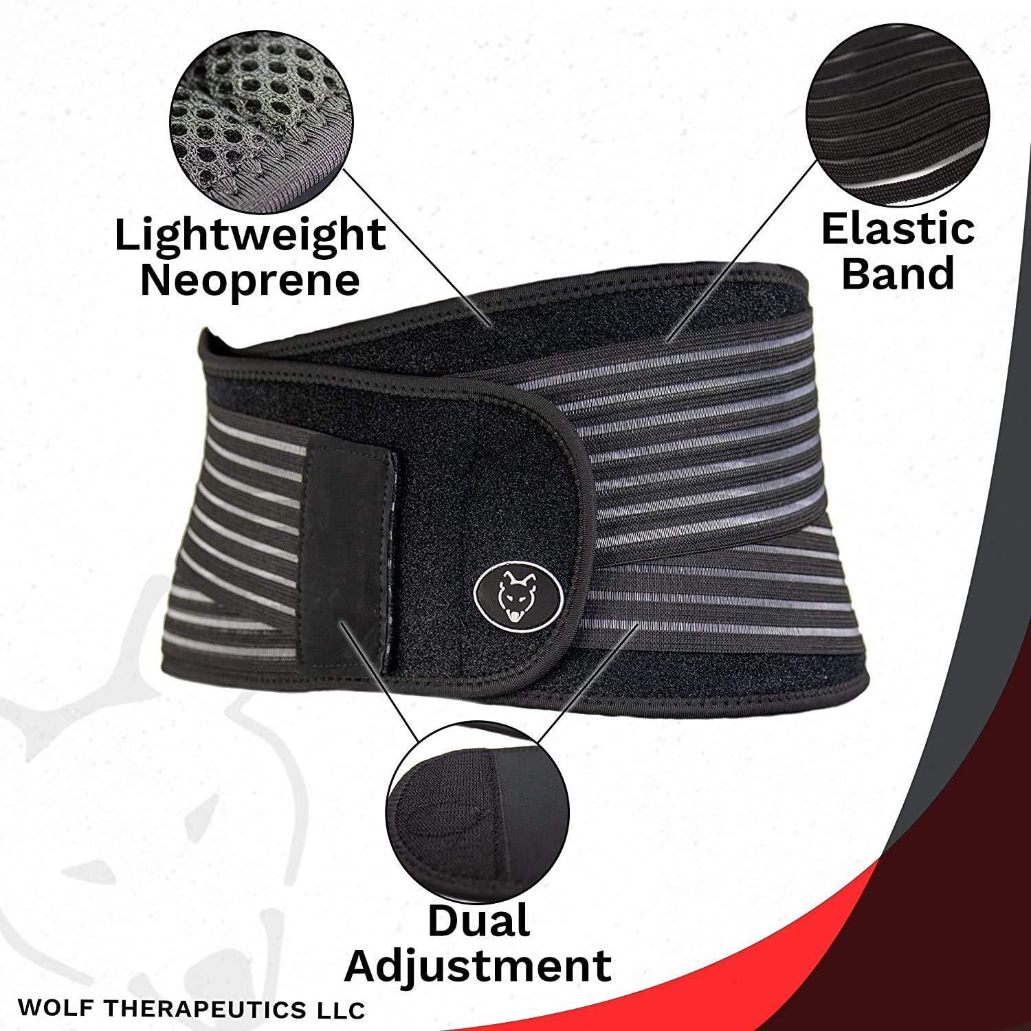 Dr. Wolf Lumbar Support Belt for Lower Back Pain Relief - Stabilizing ...