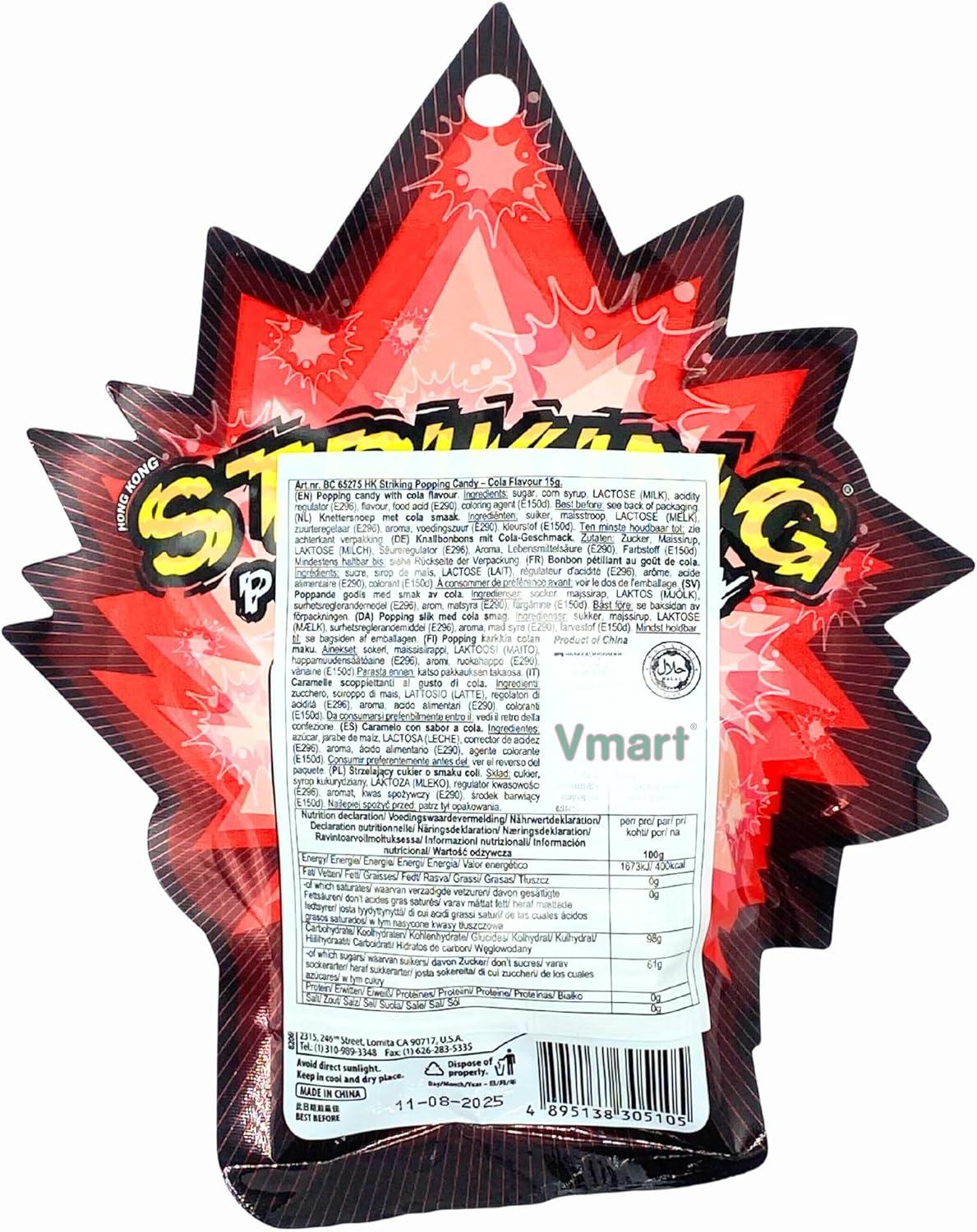 Striking Popping Candy Cola Flavour 15g (Pack of 6) | Buy Now with ...