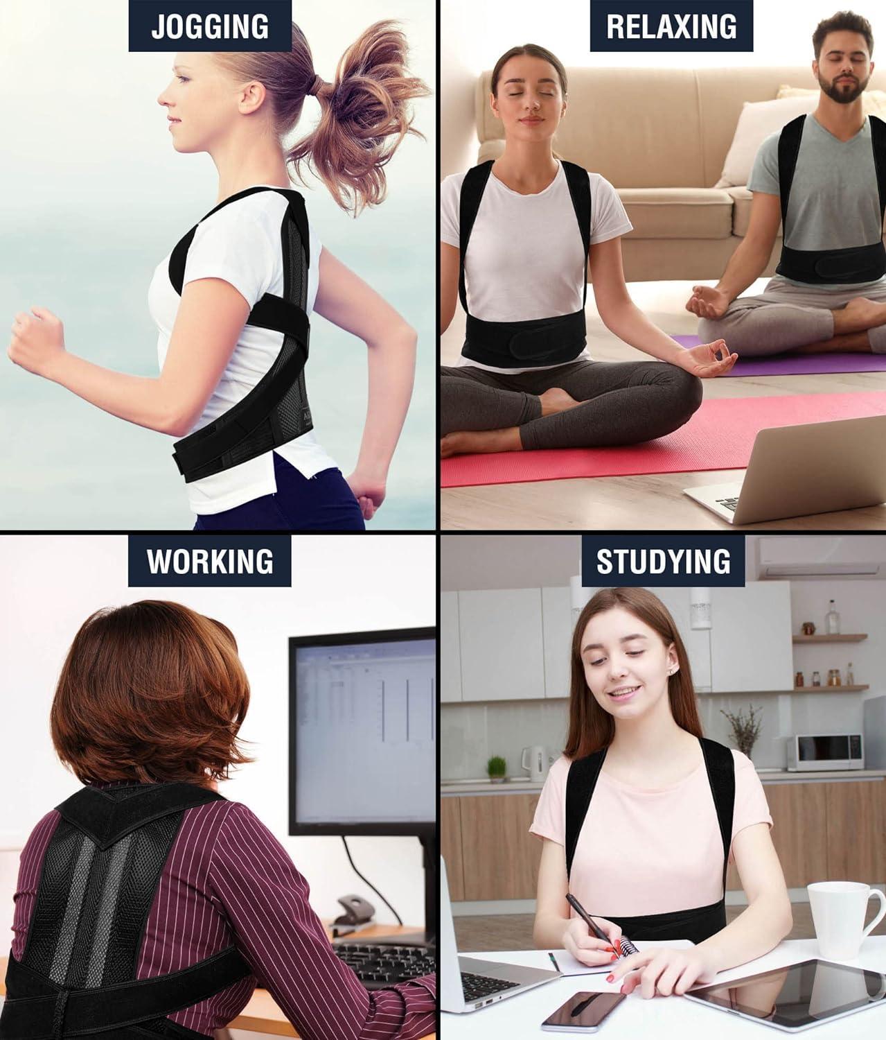 A&X Bravo Posture Corrector for Men and Women - Lumbar Support Brace ...
