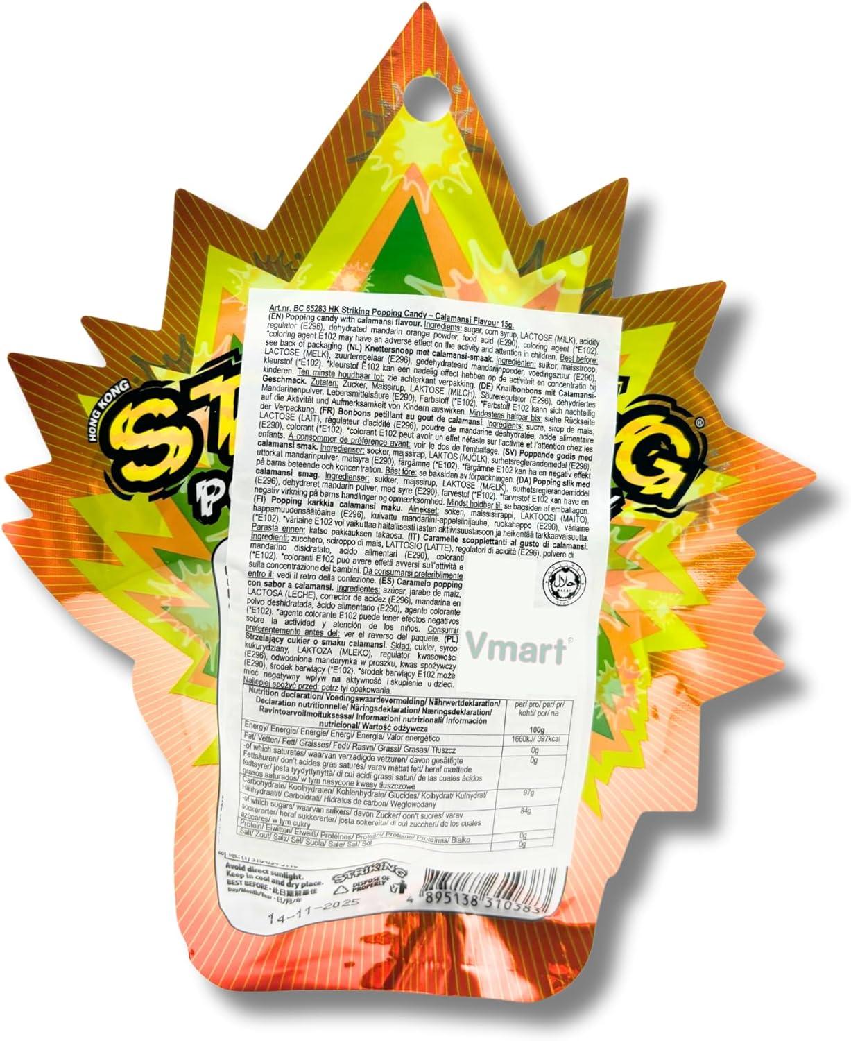 Striking Popping Candy Calamansi Flavour 15g (Pack of 2) | Buy Now with ...