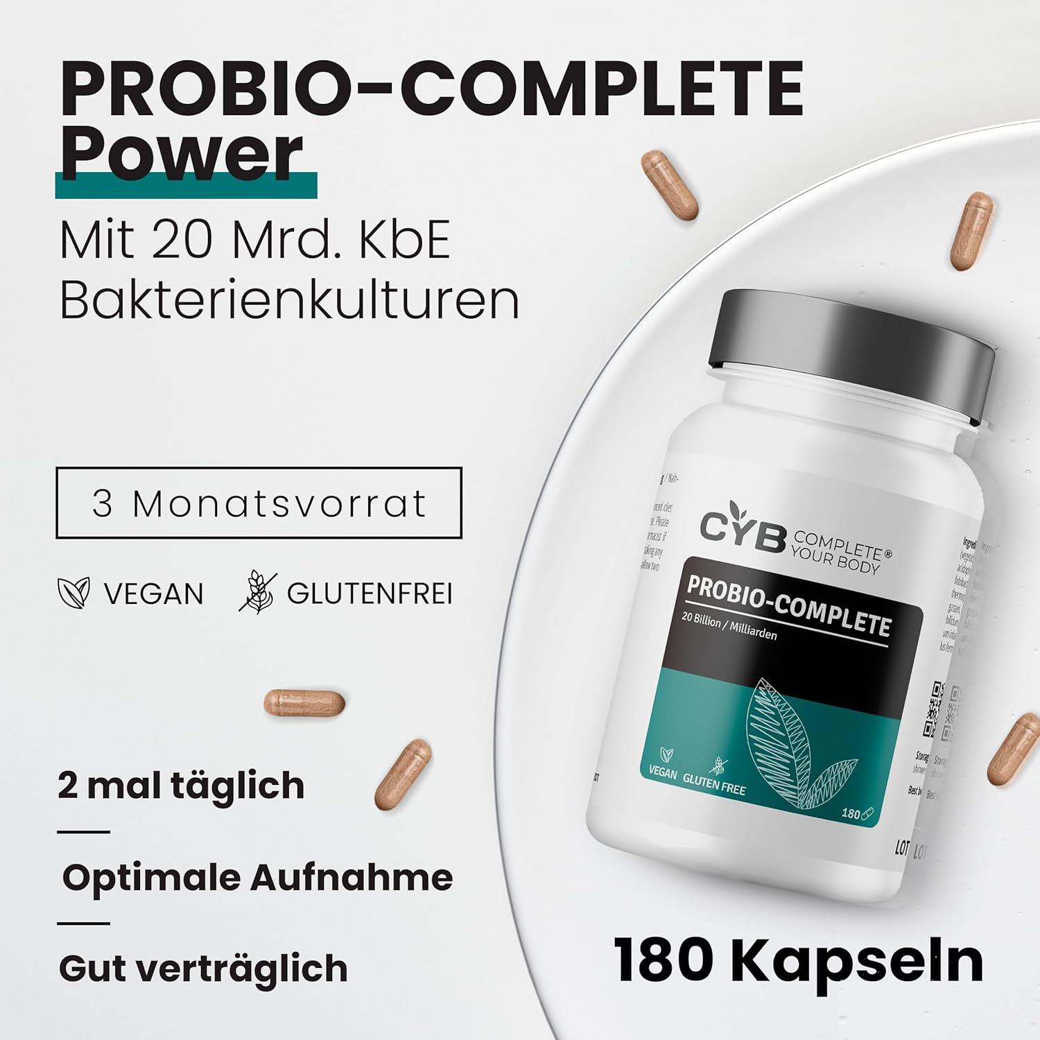 Cyb | Probio Complete Cultures Complex - 20 Billion KBE Lactobacilli ...