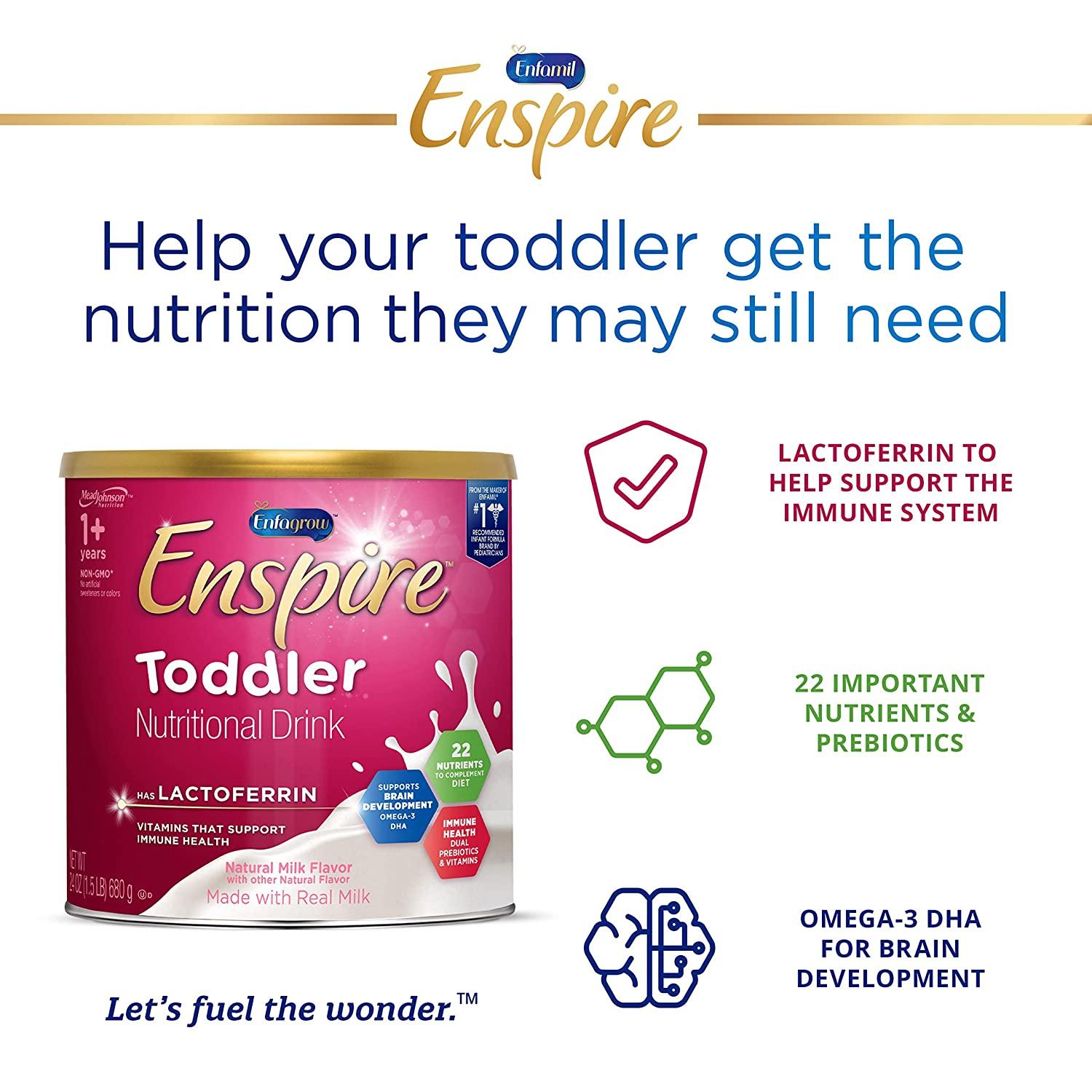 Enfagrow Enspire Toddler Nutritional Drink | Brain & Immune Support ...