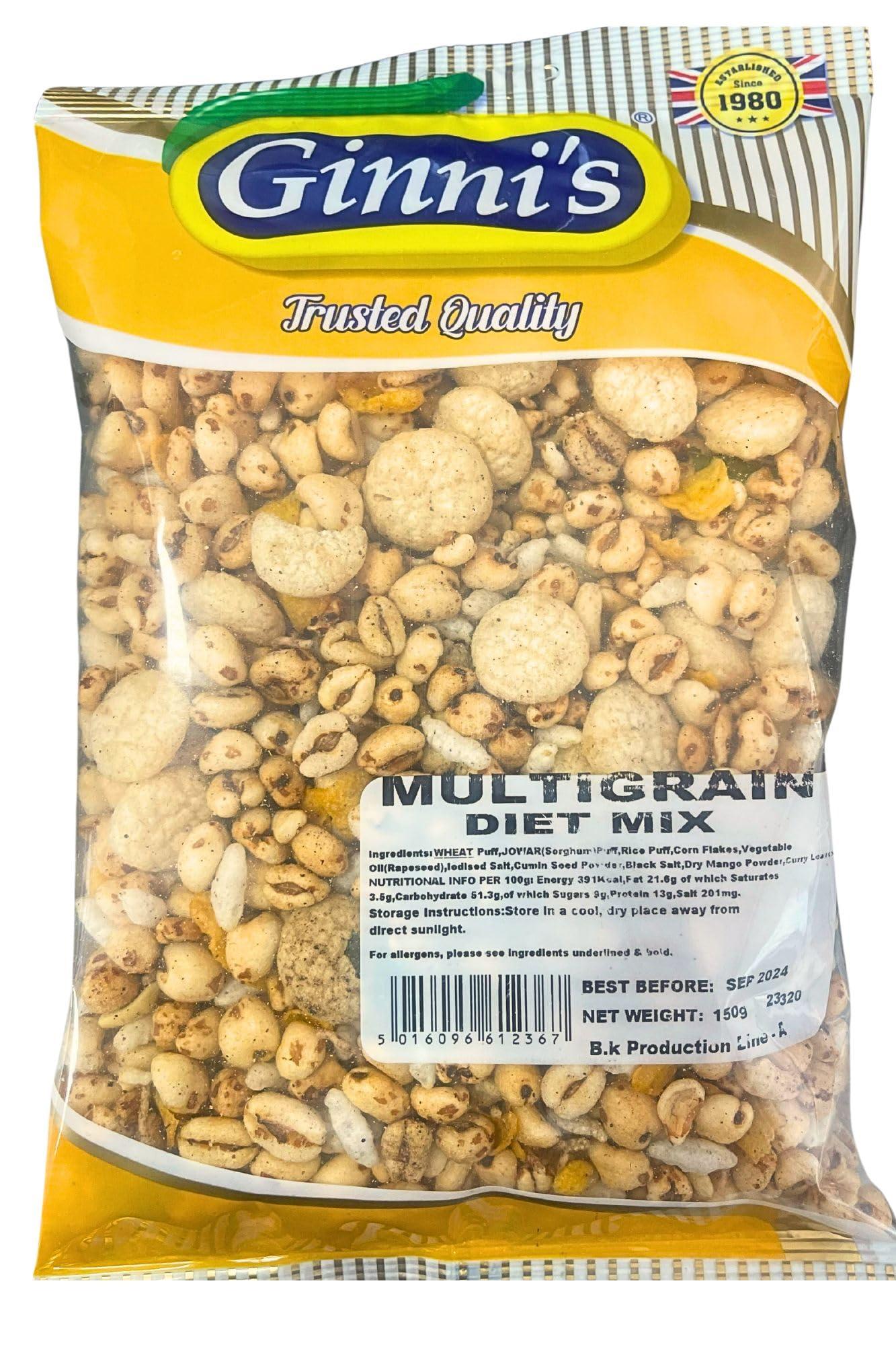 MULTIGRAIN DIET MIX 10X150g HEALTHY SNACK WHEAT PUFF RICE PUFFCORN ...