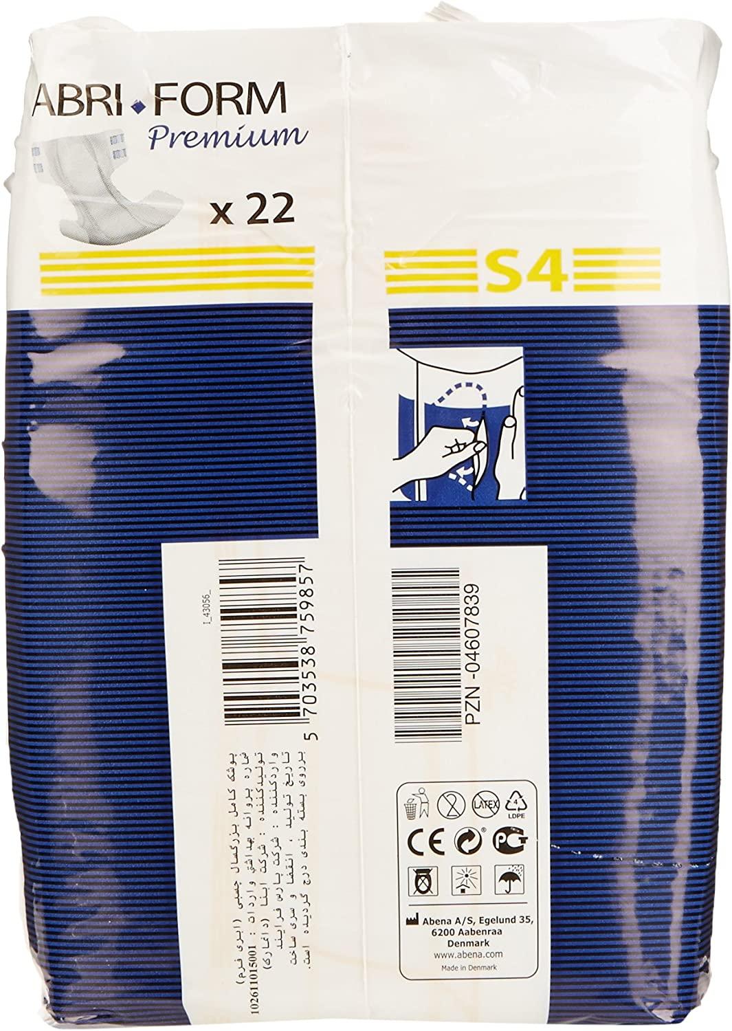 Abena Abri-Form Premium Incontinence Briefs Level 4 - Small 22 Count ...