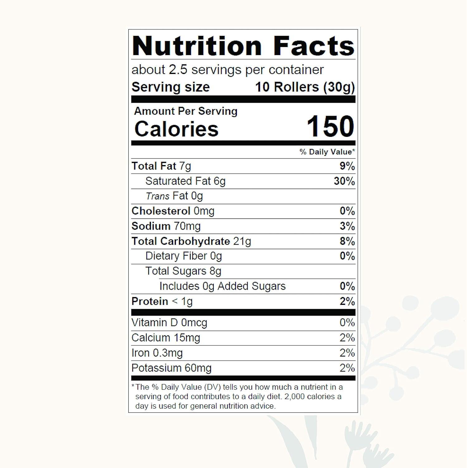 Ava Organics Coconut Crispy Rollers - Healthy Snack for Adults and Kids ...