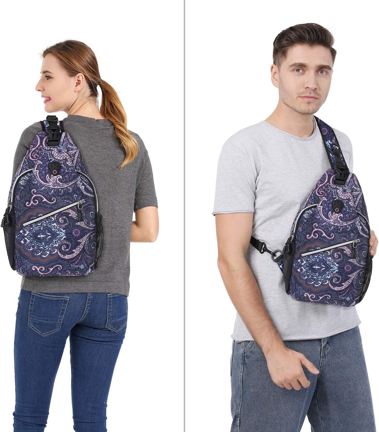 MOSISO Navy Blue Sling Backpack Daypack for Travel & Hiking - Crossbody ...