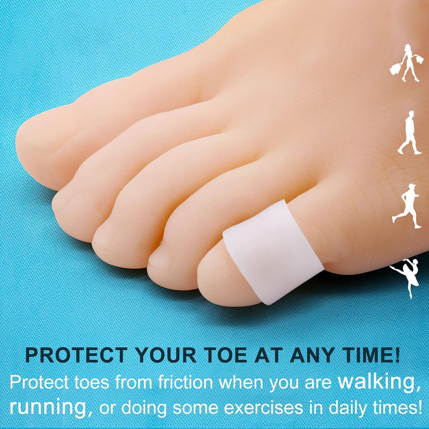 8 Pairs Silicone Toe Protectors for Corns Blisters & Calluses - 2 ...