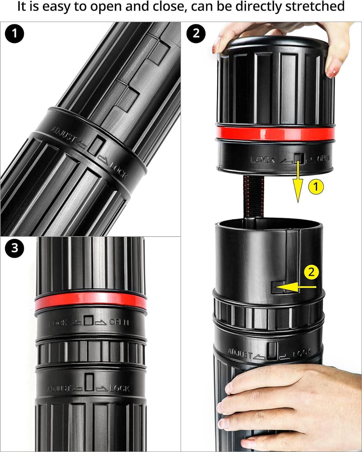 QWORK Drafting Tube 2 Pack - Poster & Blueprint Storage Case ...
