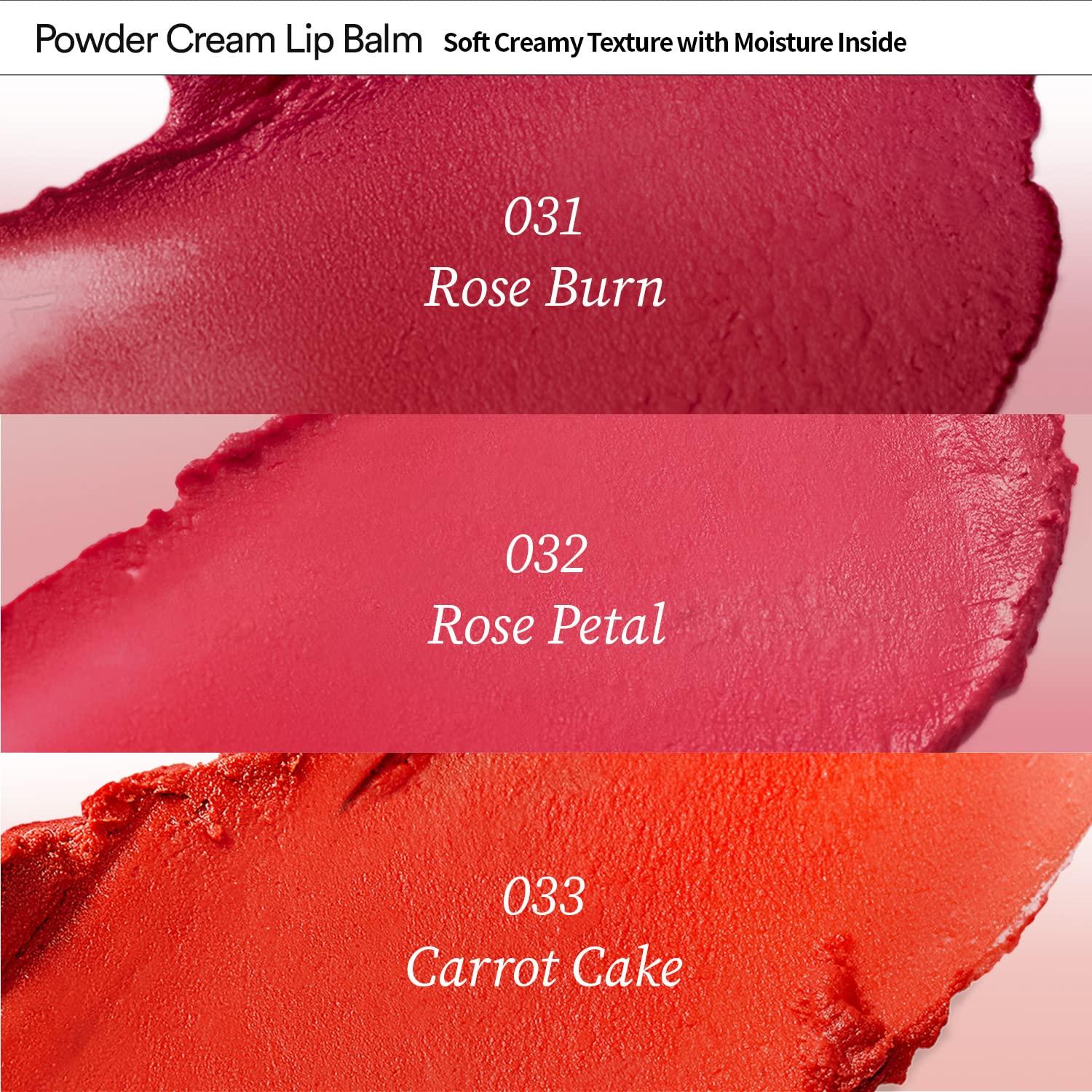 TOCOBO Powder Cream Lip Balm 031 Rose Burn 0.67 oz | Vegan Soft Matte ...