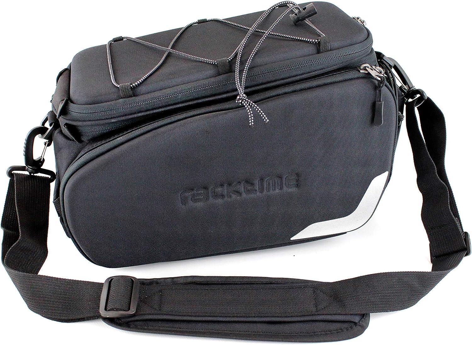 Racktime Odin Bicycle Bag Black - 13L + 10L | Unisex Adult's Cycling ...