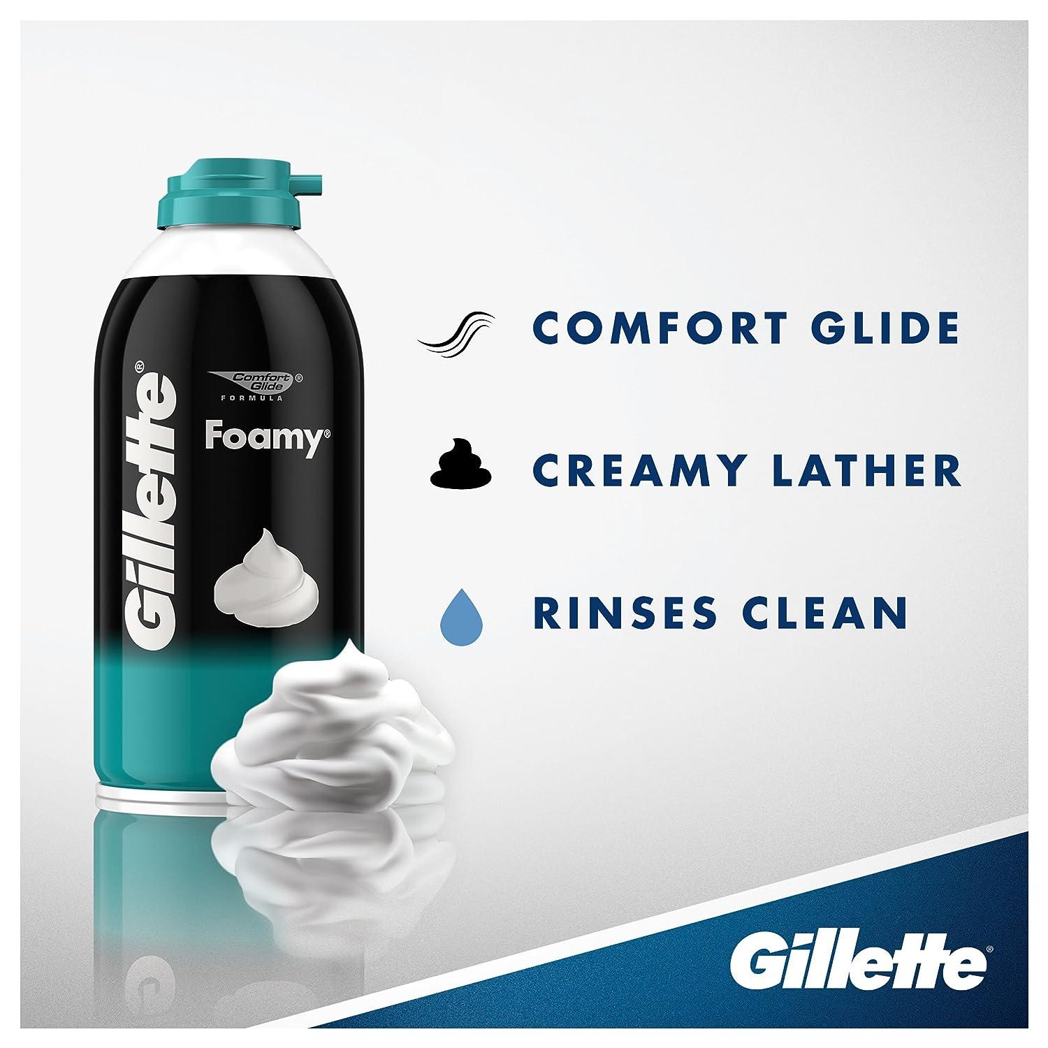 Gillette Foamy Shaving Cream Sensitive Skin 11oz - Pack of 12 | Buy Now ...